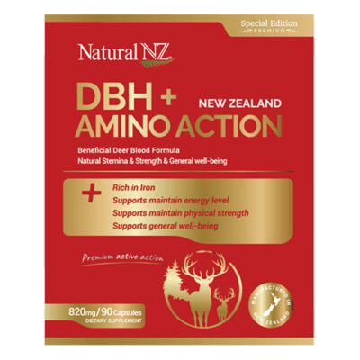 Natural NZ DBH Plus AMINO ACTION (Deer Blood) 90caps - NaturalNZ
